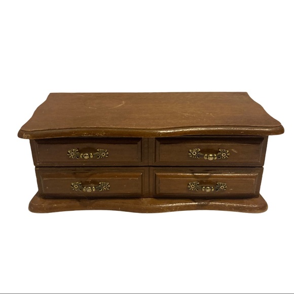 Storage & Organization | Vintage Long Wooden Mini Dresser Style Jewelry ...